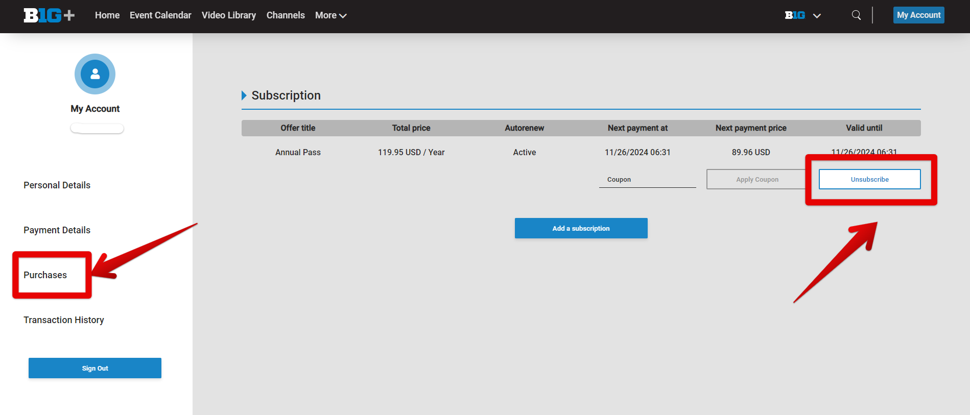 How do I cancel my B1G+ subscription? – B1G+