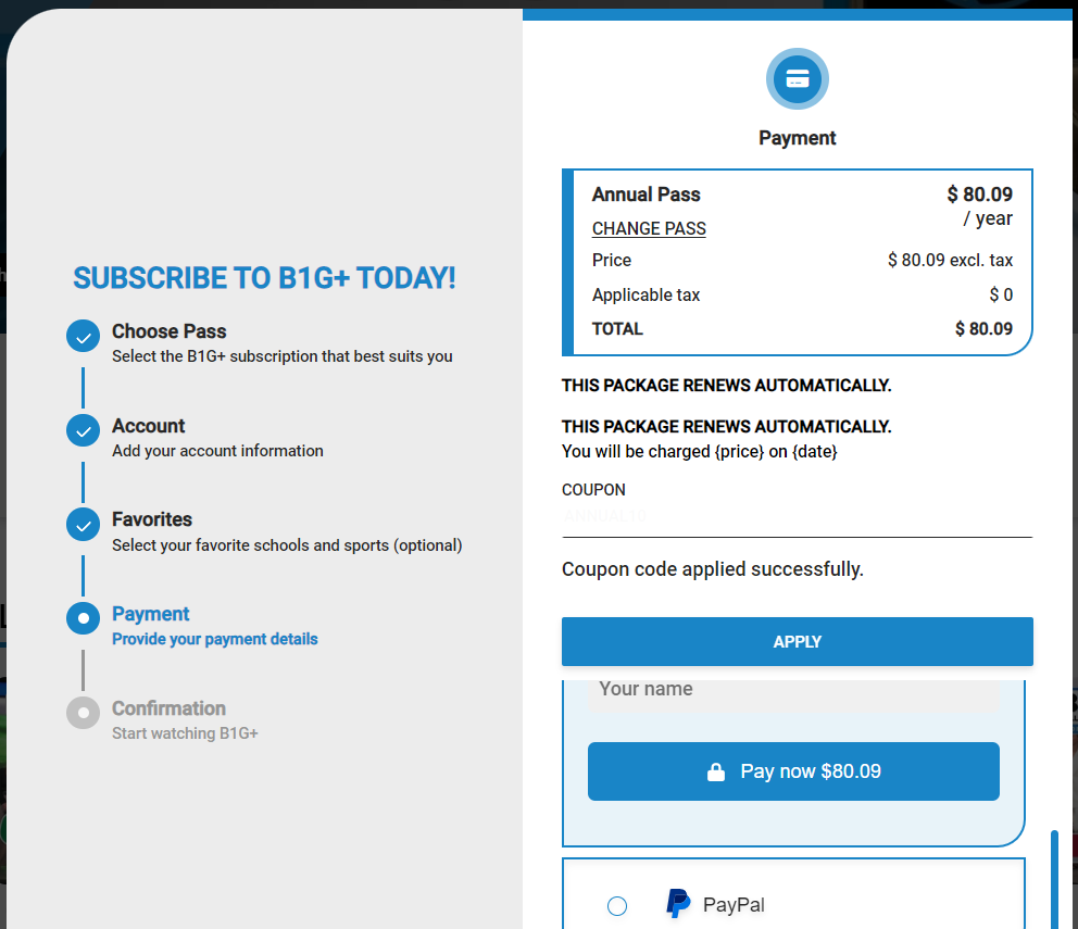 How to redeem a coupon code – B1G+